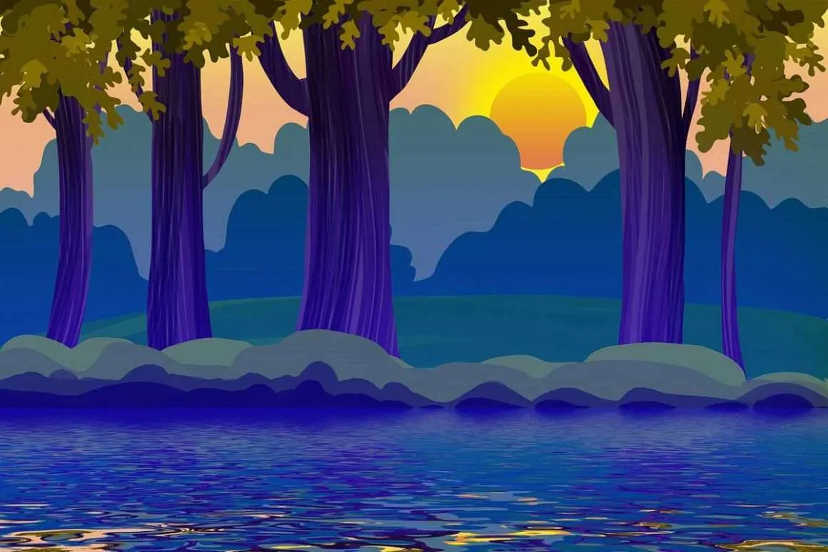 Illustration-of-Oak-Tree-and-Water | Environment Buddy